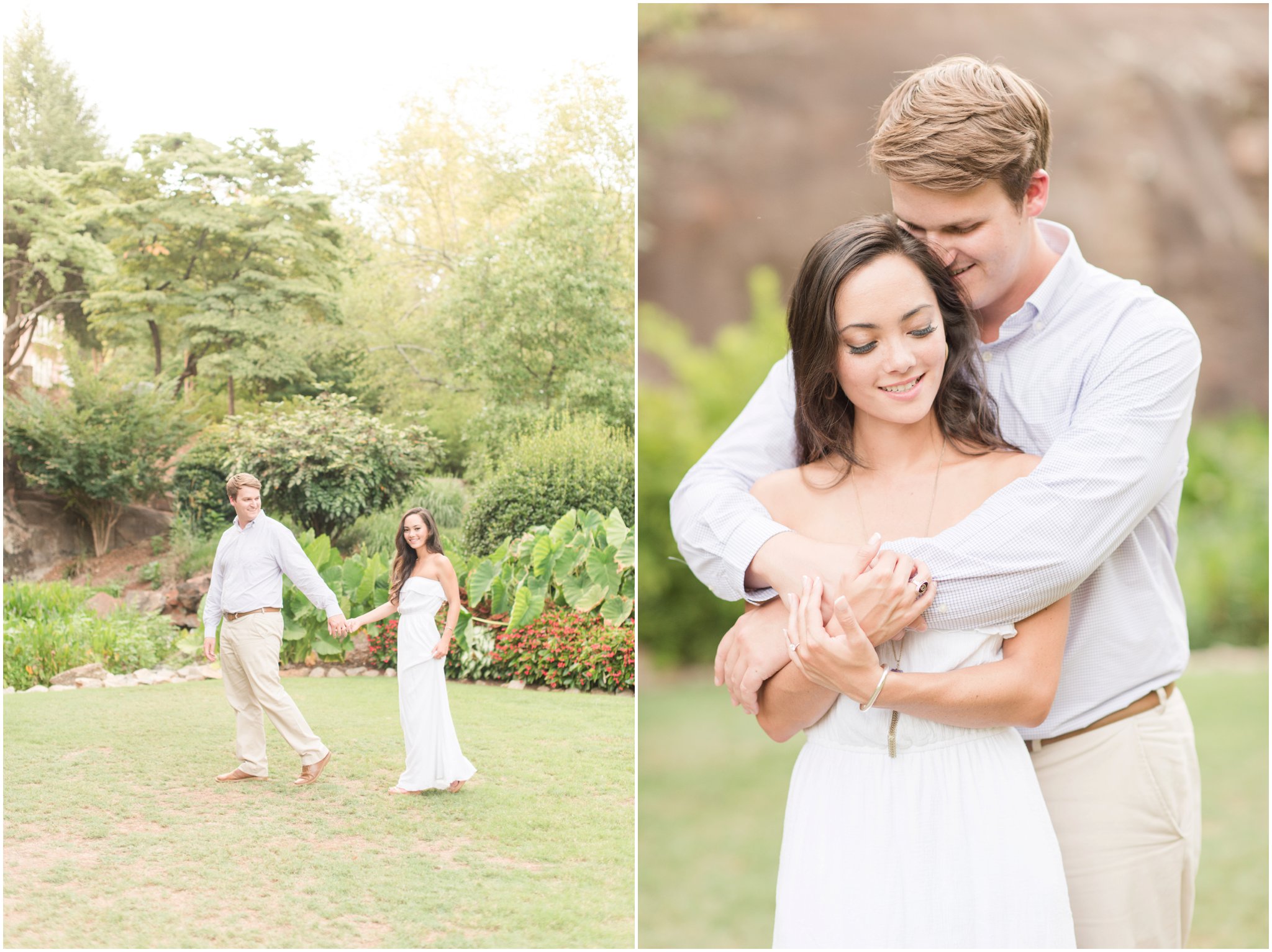 Megan & Creed | Greenville, SC Garden Engagement Session - Christa Rene ...